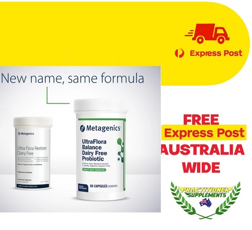 Ultra Flora Balance formerly Restore Dairy Free 60 VegeCaps **EXPRESS ...
