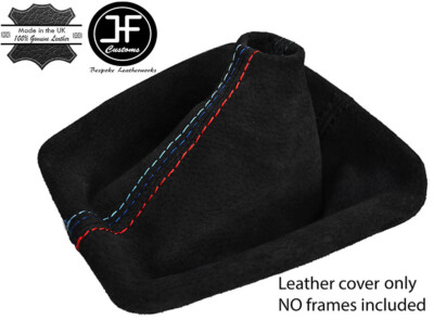 BLACK STITCHING SUEDE SHIFT BOOT FOR BMW E36 E46 1991-2005 M/// STITCH ...