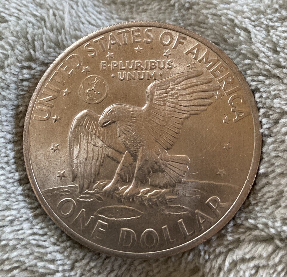 1971 D One Dollar Liberty Eisenhower Coin Flying Eagle Rare Authentic ...