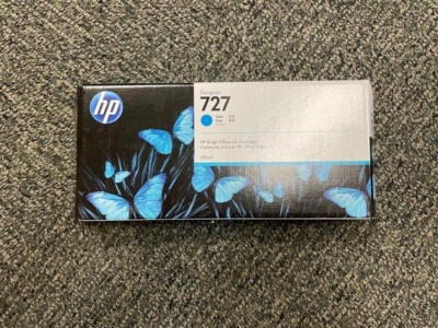 HP F9J76A Genuine Ink Cartridge HP 727 Cyan Ink 300 ml in Box Warranty ...