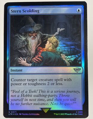 MTG Stern Scolding FOIL The Lord Of The Rings: Tales Of Middle-Earth ...