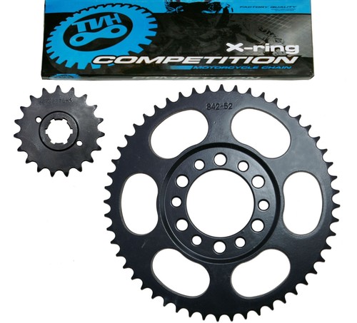 Yamaha XT350 chain & sprocket kit (1985-2000) 428 pitch TVH X ring GOLD ...