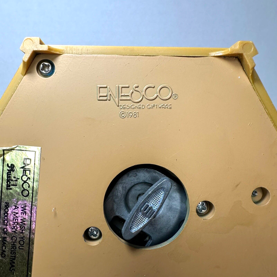 Vintage Enesco "Santa's Busy Office" Animated Action Christmas Music ...