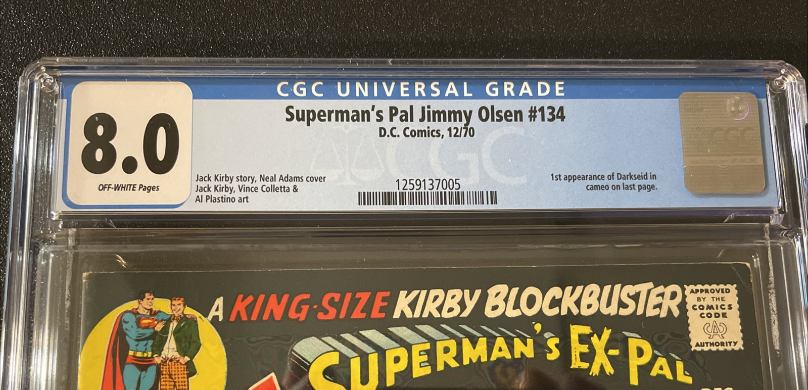 SUPERMAN'S PAL JIMMY OLSEN #134 Comic Book CGC 8.0 1ST APPEARANCE ...