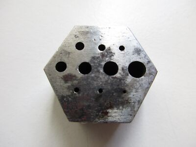 Riveting stake hexagonal in steel for watchmaker - 10 holes | eBay