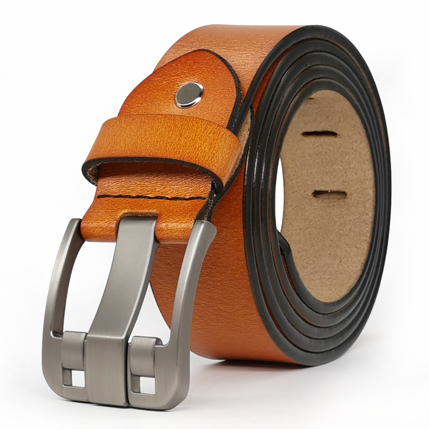 Designer Belt Casual Dress Belt Silver Buckle Large Size 28" -64" Wide ...