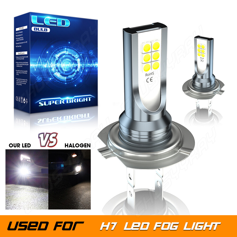 H7 LED Headlight Motorcycle for Kawasaki Ninja 250 300 650 ZX6R ZX10R ...