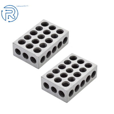 2-4-6 Blocks 23 Holes Matched Pair Ultra Precision .0002" Machinist 246 ...
