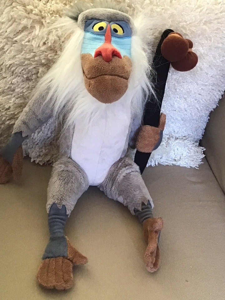 Disney Store Lion King Rafiki monkey Plush Baboon Soft Toy 15”/38cm ...