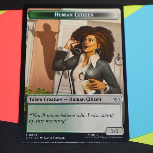 MTG Universes Beyond: Spider-man Human Citizen/Treasure Token 0004/0007 ...
