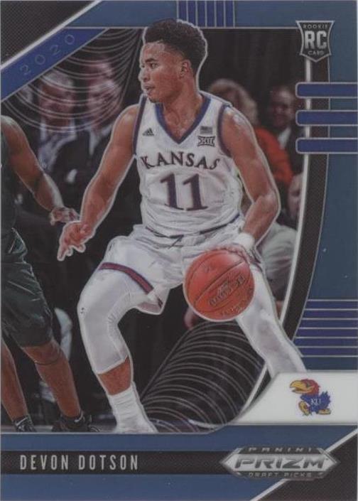 2020-21 Panini Prizm Draft Picks - Devon Dotson #72 Blue Prizm /199 (RC ...