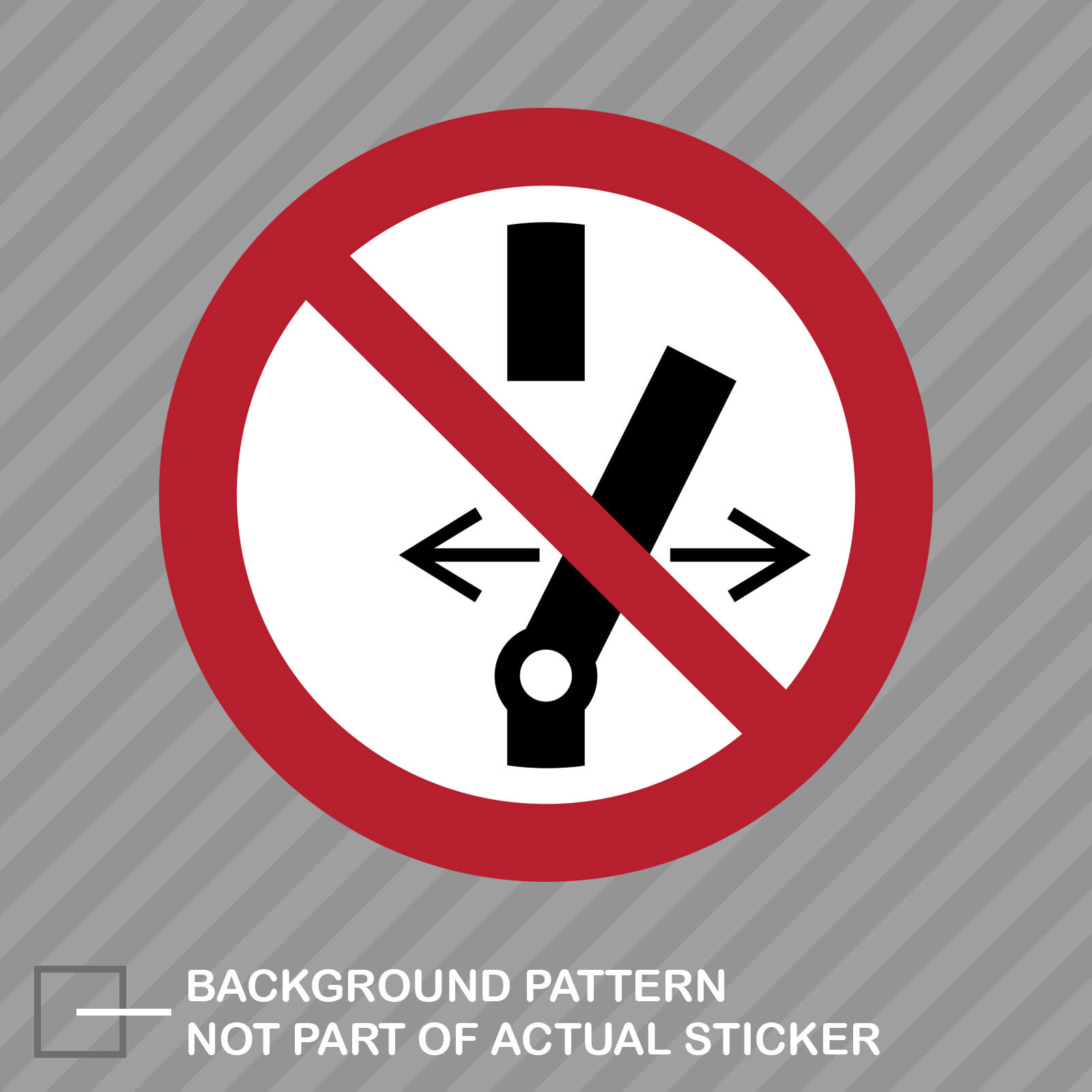 P031 Do Not Alter The State Of The Switch Sticker Decal Vinyl iso 7010 ...