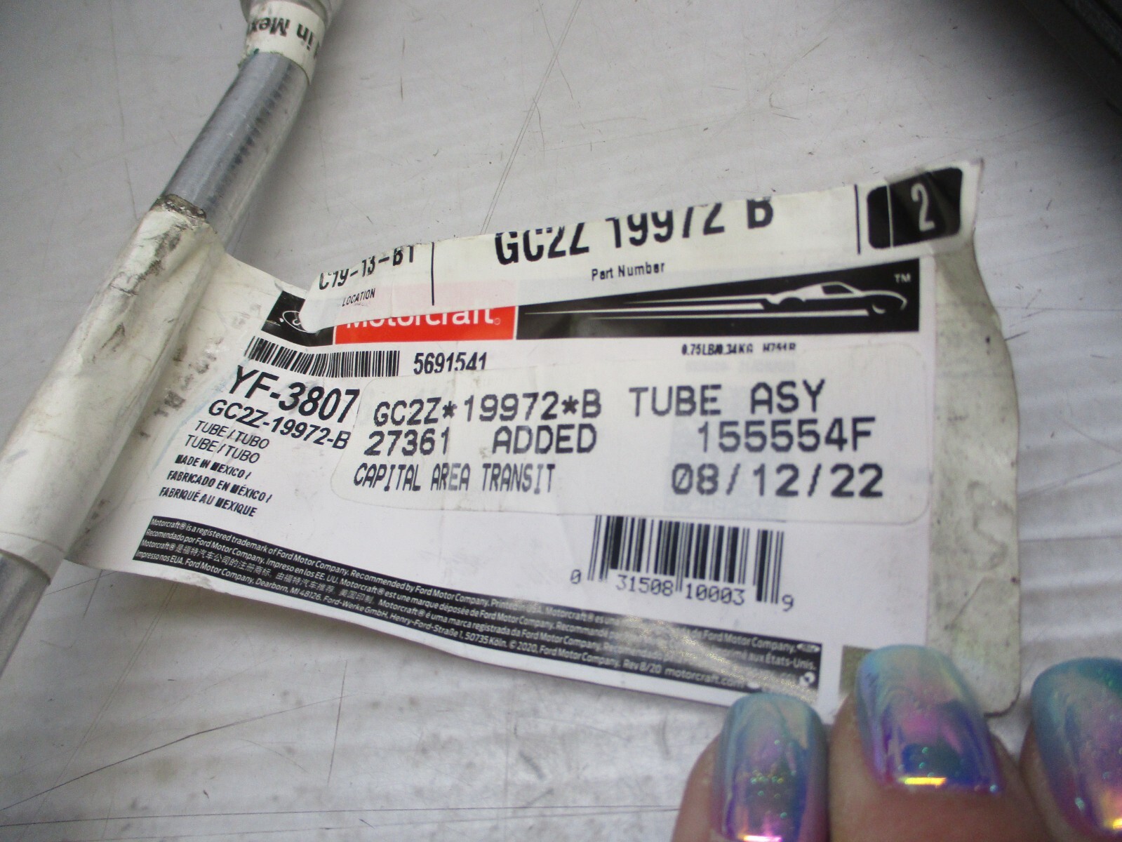 A/C Refrigerant Discharge Hose Motorcraft YF-38076 for sale online | eBay