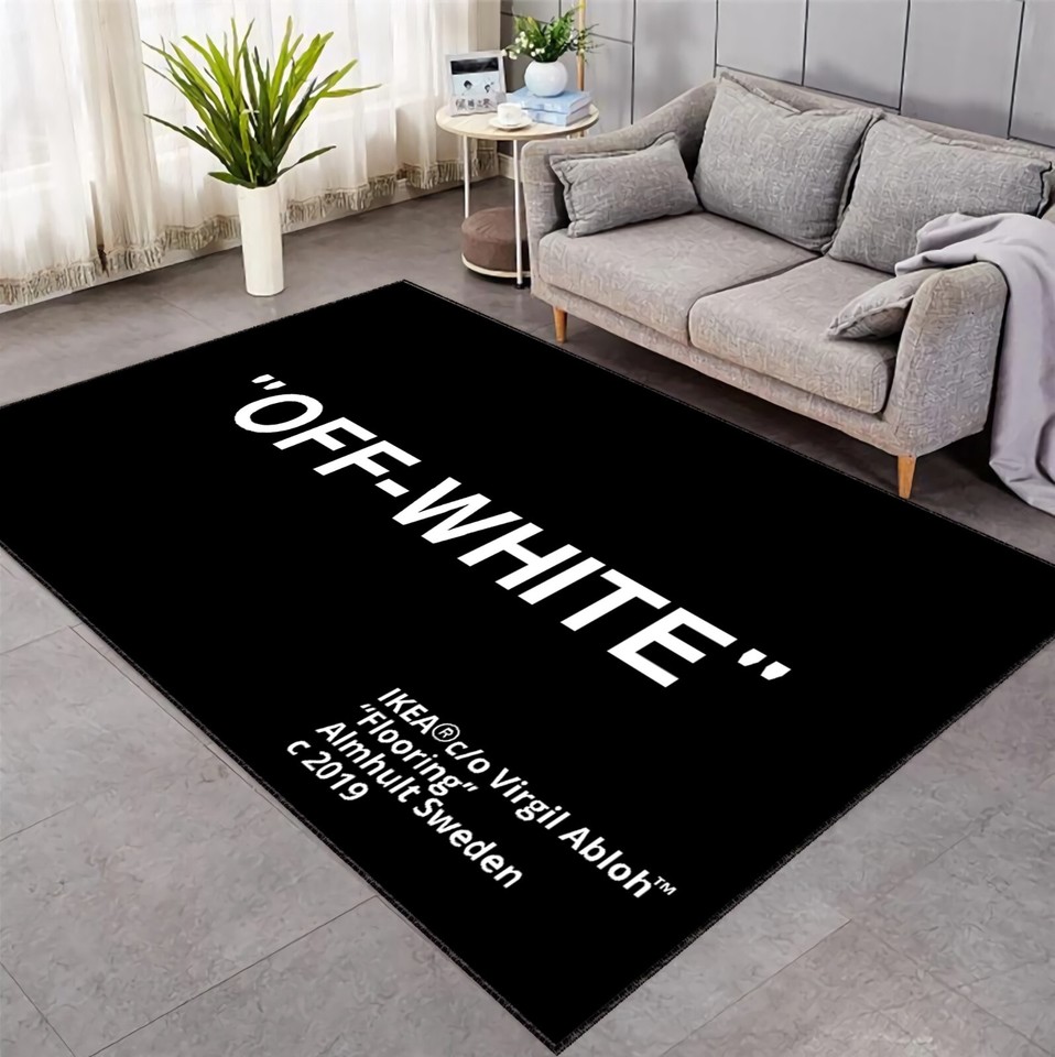 Off White Rug, Street Fashion Cool Rug, Hypeast Decor Rug, Off White ...