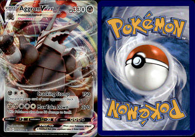 Pokémon TCG Aggron VMAX SwSh: Brilliant Stars 097/172 Holo Ultra Rare ...