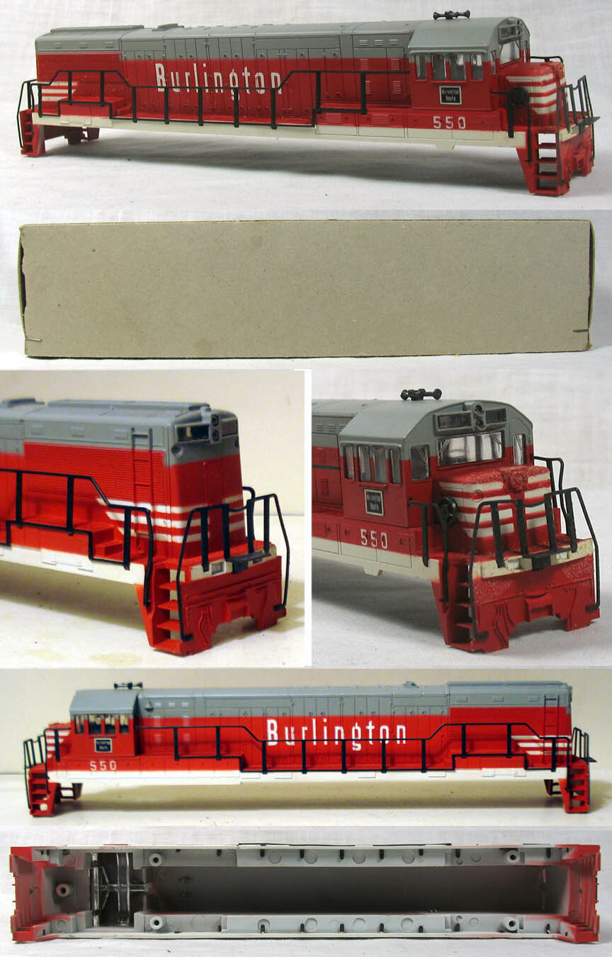 HO TRAIN AHM/RIVAROSSI U25C BURLINGTON SHELL * NEW OLD STOCK * | eBay