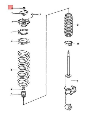 Genuine PORSCHE 2 4 718 Boxster Cayman 911 Carrera T 918 Locknut ...
