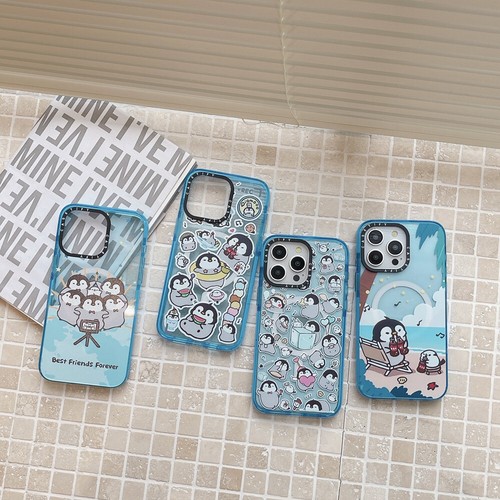 Cartoon Penguins Magnetic Hard Phone Case Cover For iphone 16 Pro Max ...