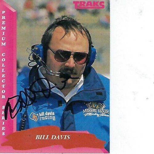 BILL DAVIS SIGNED 1993 TRAKS RACING #97- NASCAR | eBay
