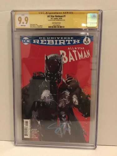 ALL STAR BATMAN 1 CGC 9.9 MINT SIG SERIES SIGNED SCOTT SNYDER JOCK ...