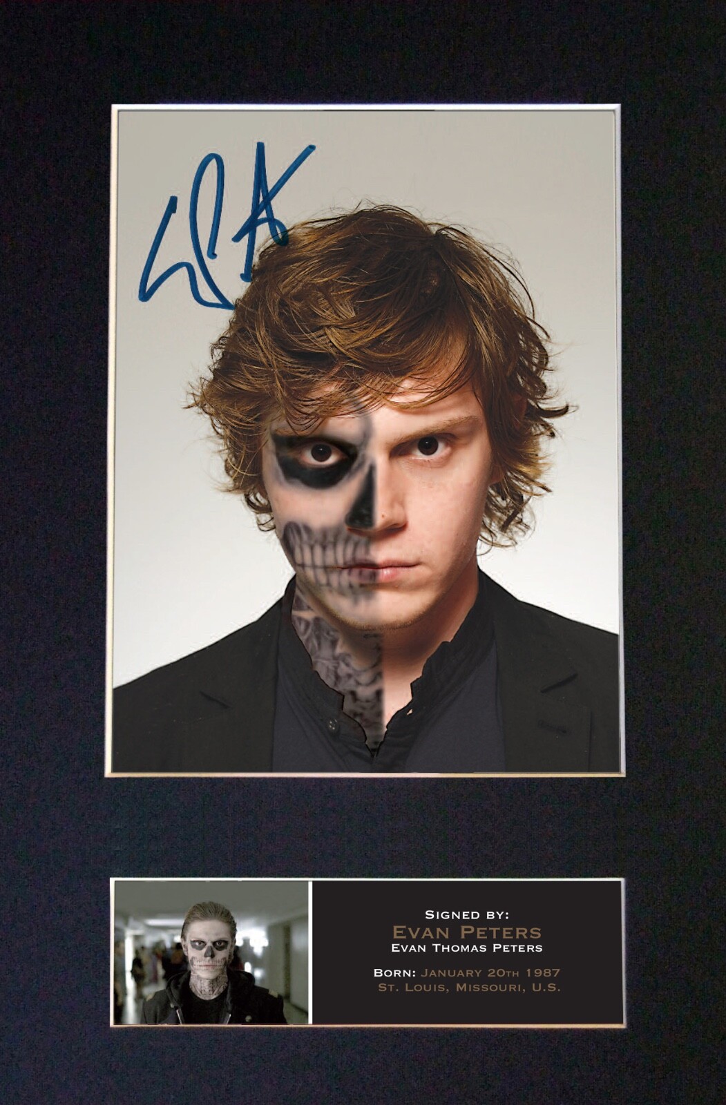 EVAN PETERS Signed Mounted Reproduction Autograph Photo Prints A4 561 ...