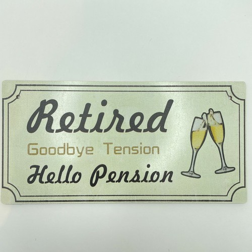 Wooden Vintage Sign Plaque Bar Sign Man Cave Hanging Retired Good by ...