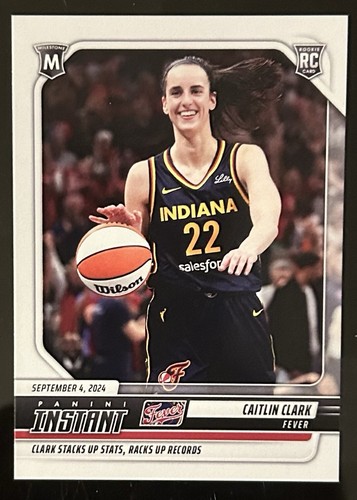 CAITLIN CLARK ROOKIE Card 2024 Panini Instant #198 Indiana Fever 1/ ...