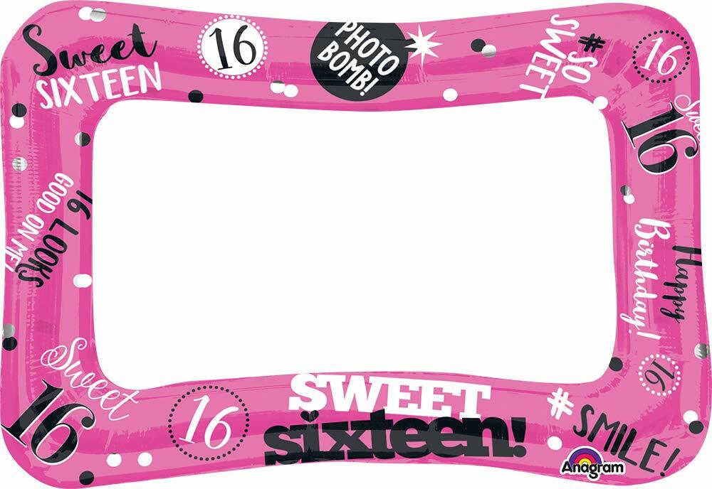 Sweet Sixteen Frame Birthday BY013 HAPPY SWEET 16 BIRTHDAY FRAME