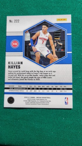 2020-21 Panini Mosaic #222 Killian Hayes Rookie Card | eBay