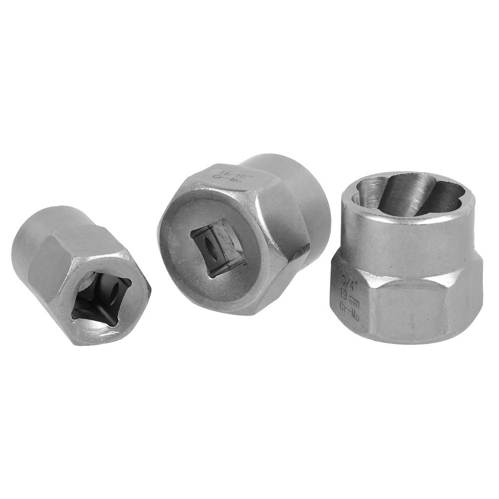 14Pcs Impact Damaged Bolt Nut Screw Remover Extractor Set Twist Socket ...