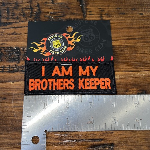 I Am My Brothers Keeper 4” Patch Black And Orange | eBay