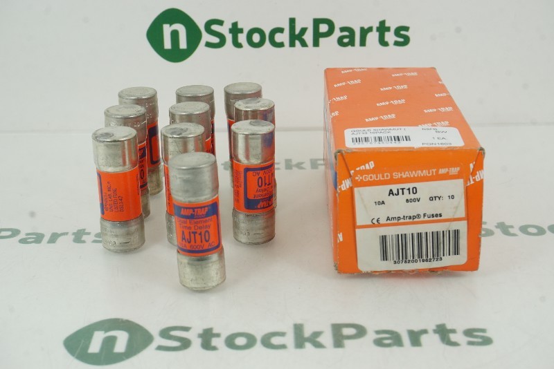 GOULD SHAWMUT AJT10 10PACK FUSES NSFB - CLASS J FUSE | eBay