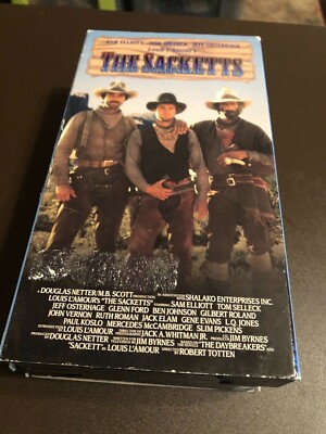 The Sacketts (VHS, 1991, 2-Tape Set) Sam Elliott, Tom Selleck, Jeff ...