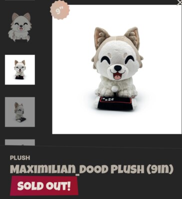Youtooz * Maximilian_Dood * Plush 9" * NEW In Bag * Sold out * In hand ...