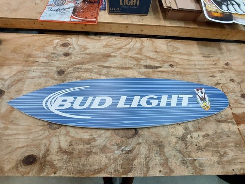 Bud Light Beer Wood Spuds Mackenzie Surfboard Display Bar Pub Sign ...