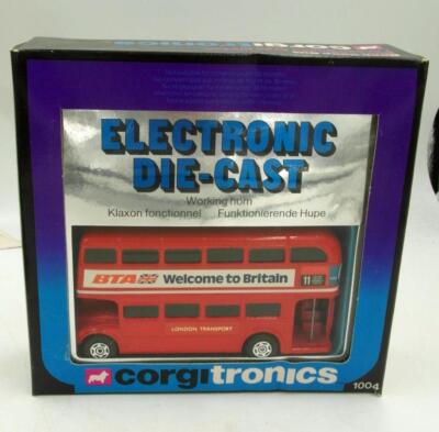 VINTAGE CORGI #1004 CORGITRONICS LONDON BEEP BEEP BUS IN FOIL BOX MIB ...