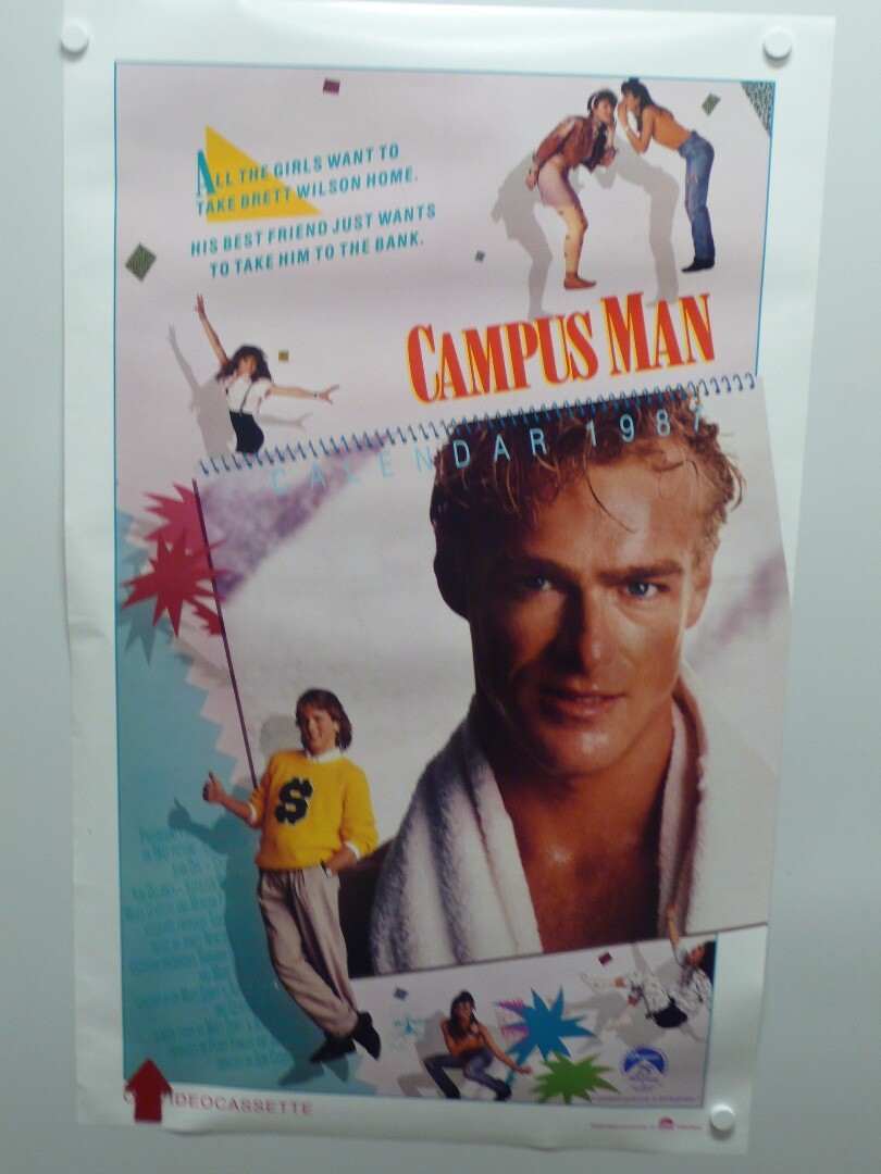 CAMPUS MAN John Dye STEVEN LYON Morgan Fairchild HOME VIDEO POSTER 1987 ...