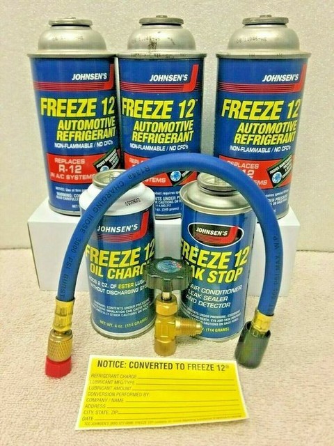 2 Johnsen's Full 12oz Freeze 12 Refrigerant Replaces R12 for sale ...