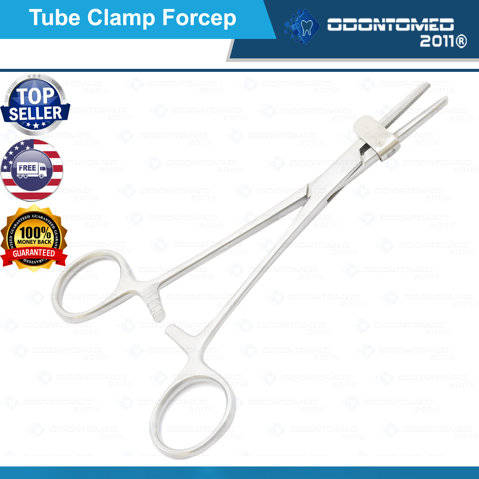 12 TUBE Occluding Clamp Forceps with Guard 7.25" Surgical Instruments ...
