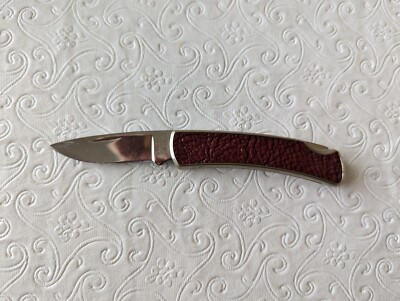 Vintage Buck Knife Model 529A Burgundy Eel Real Eel in Handle 1988-1991 ...