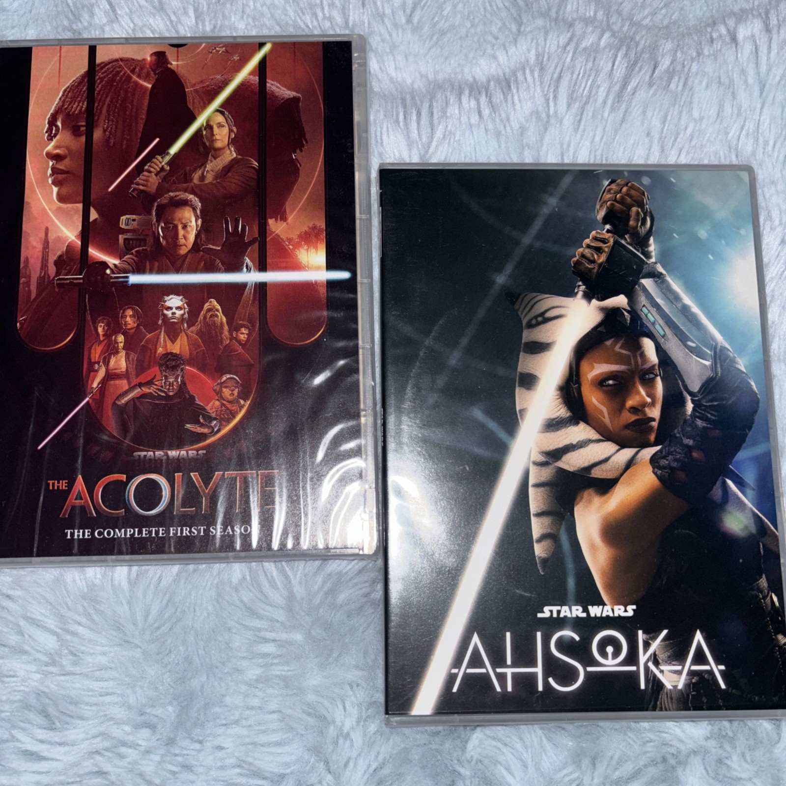 2 x Star Wars dvd bundle acolyte & Ashoka 1, 2 Tv Series two DVD season ...