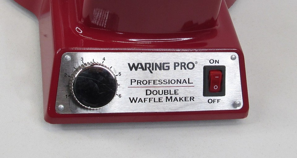 WARING PRO Professional Double Belgian Waffle Maker | WMK600 | Red ...