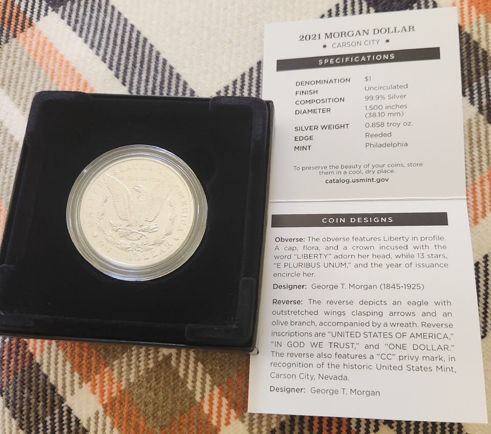 2021 CARSON CITY Morgan Silver Dollar with CC Privy Mark in OGP 21XC | eBay