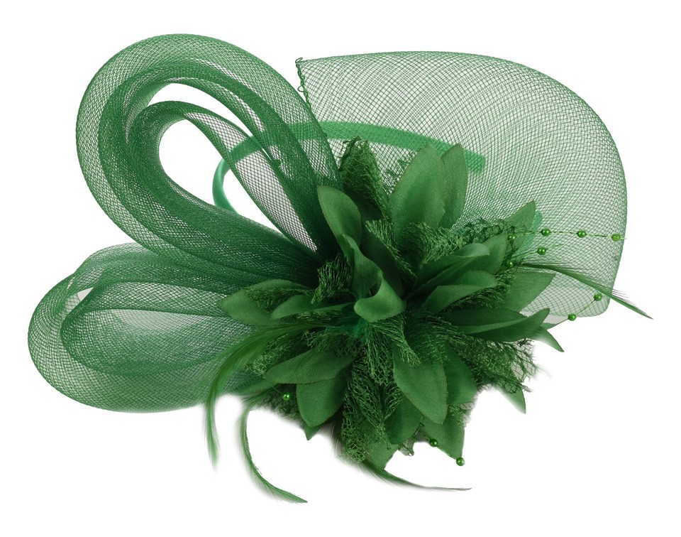 Spring Race Racing Party Melbourne Cup Feather Fascinator Headband Clip ...