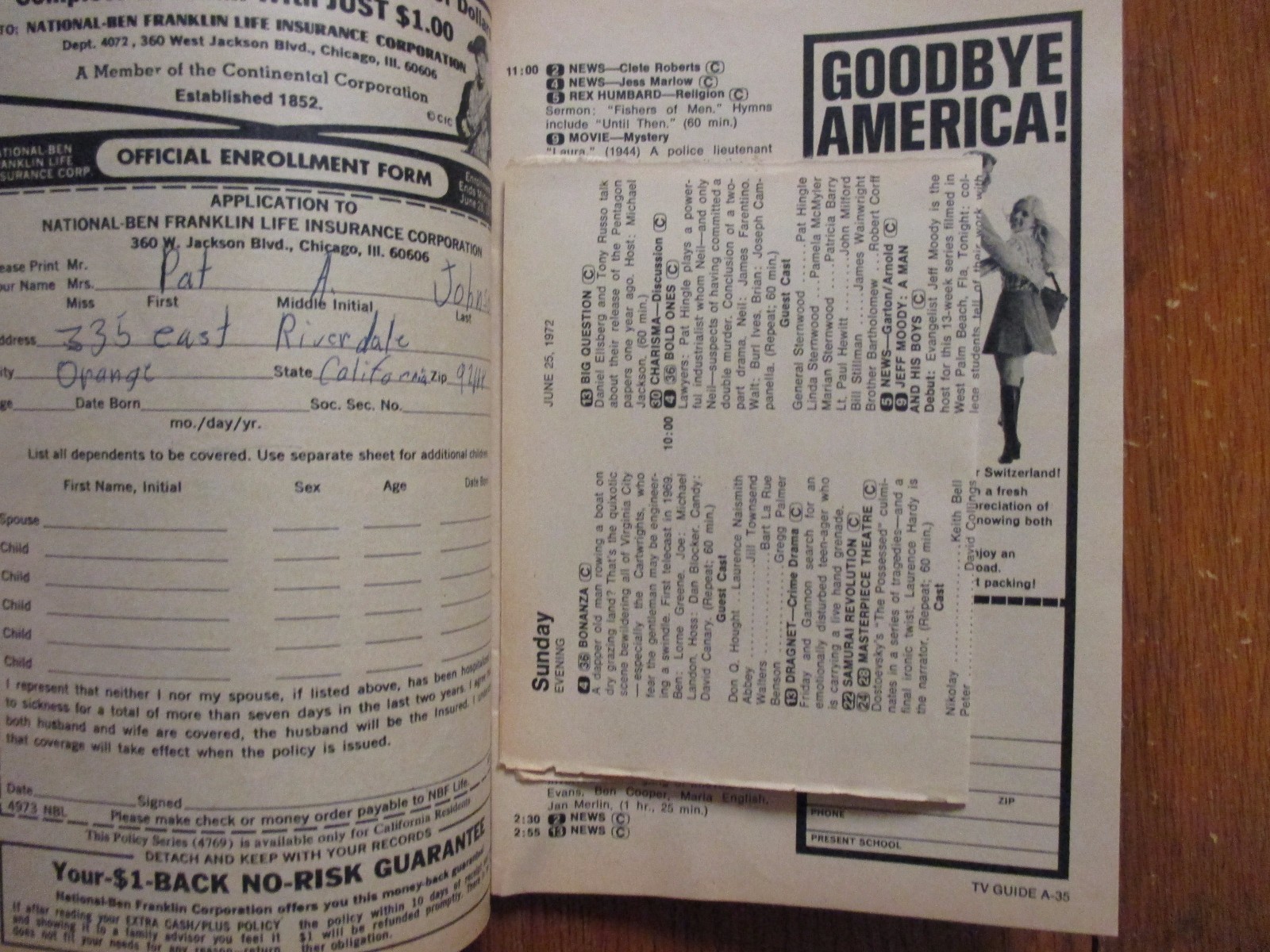 June 24-- 1972 TV Guide (SHERRY BAIN/TIGHTROPE/MIKE CONNORS/MANNIX | eBay