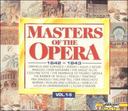 Masters of the Opera, 1642-1843, Vol. 1-5 (CD, Jul-1993, 5 Discs ...