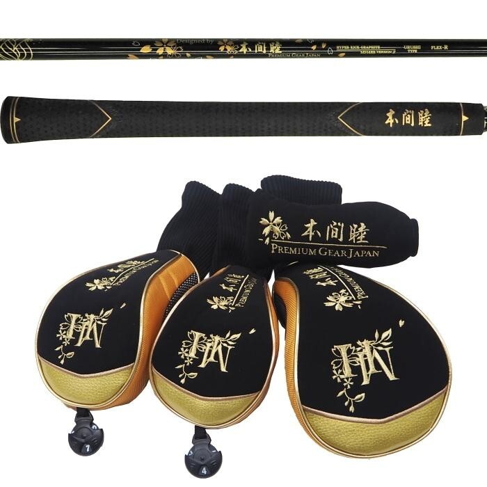 Mutsumi Honma Golf MH-V2 Frex SR Golden Full Set Clubs 12 pcs with Bag ...