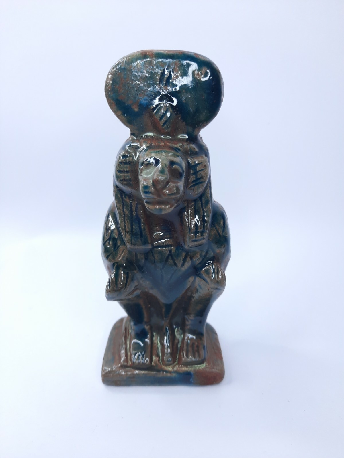 RARE ANTIQUE ANCIENT EGYPTIAN Statue Egypt Faience Sitting Baboon ...