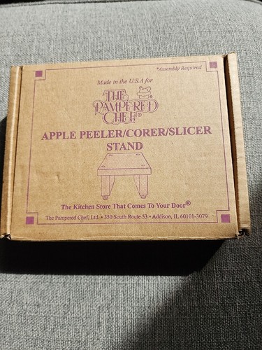 The Pampered Chef - Apple Peeler/Corer/Slicer Stand New in Box ...