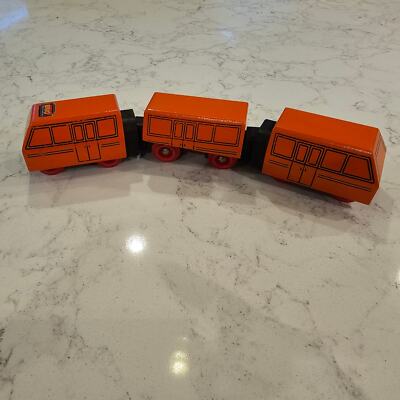 Vintage Brio Wooden Intercity Orange Train 33512 1980s RARE Sweden ...